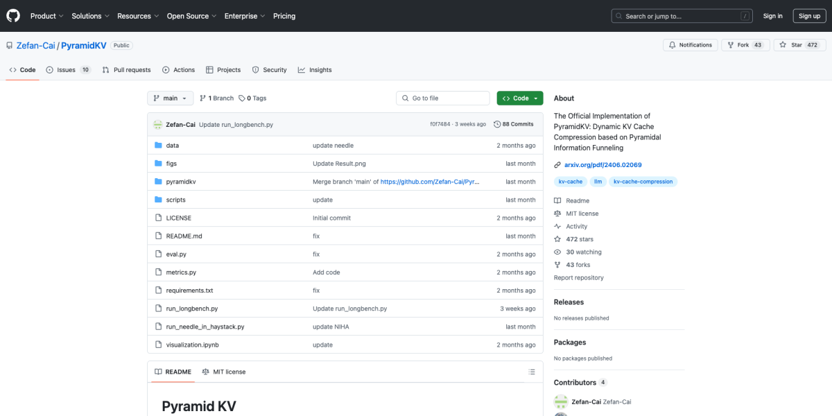 Pyramidkv 革新性的动态kv缓存压缩技术 懂ai