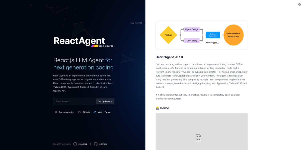 ReactAgent: 开源React.js自主LLM代理 - 懂AI