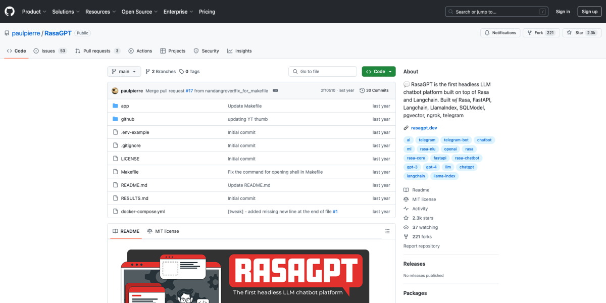 RasaGPT: 基于Rasa和Langchain的无头LLM聊天机器人平台 - 懂AI